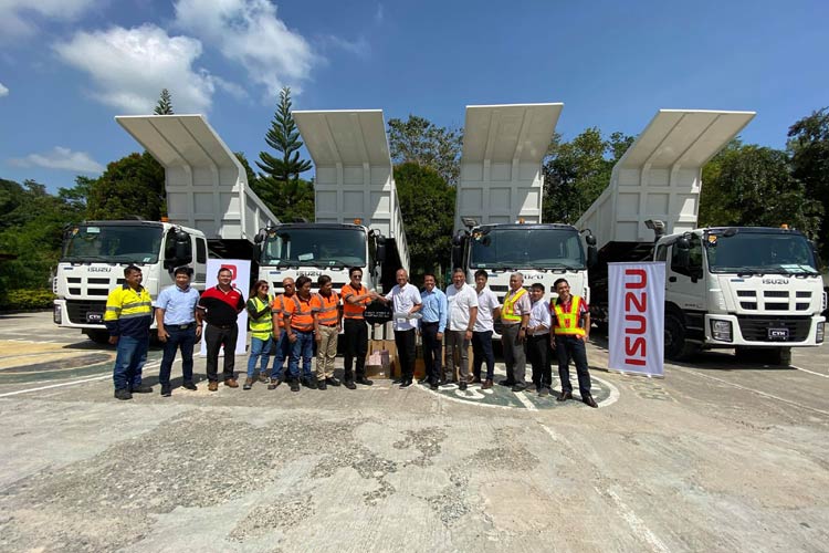 Isuzu Philippines turns over 6 heavy duty tippers to 36 year-old major ...